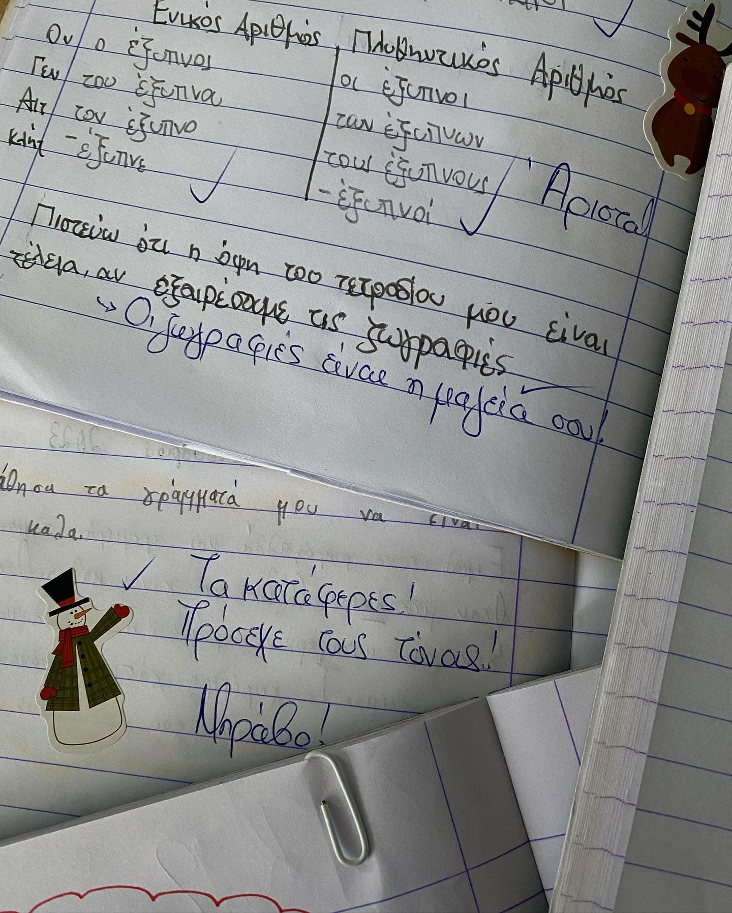 Tα σχόλια ενθάρρυνσης του δασκάλου είναι ό,τι ωραιότερο διαβάσαμε